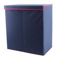 Quality Non Woven Houseware Double Laundry Basket With Lid for sale