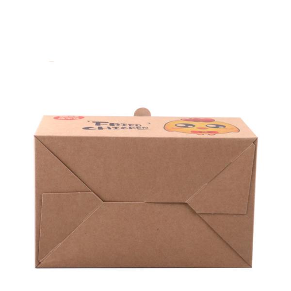 Quality Sustainable Fried Chicken Boxes Packaging Meal Paper Box UV Coating for sale