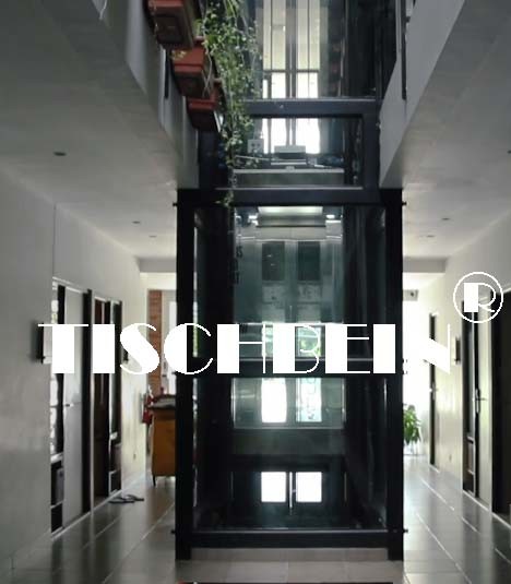 Quality 1.75m/s Traction Panoramic Elevator With Hairline St St For Hotel Building Office Shopping Mall for sale