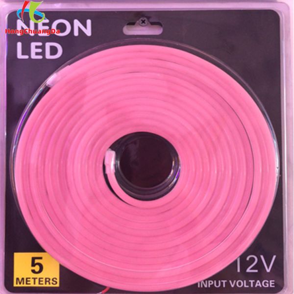 Quality 12v Flexible LED Strip Lights With 2.5cm 1cm Cuttable Neon Rope Light for sale