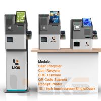 Quality Automatic Cash Coin Credit Card POS Terminal Payment Handling Self Check Out Machine for sale