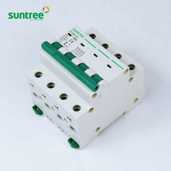 Quality 230V 400V 10kA 4P SCB8-63H MCB Circuit Breakers for sale