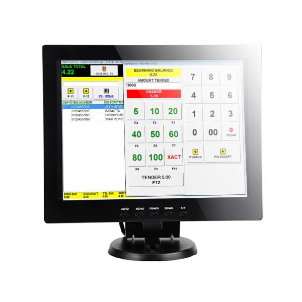 Quality VGA Input VESA 1280*1024 10.4 Inch Touch Screen Monitor For Pos System for sale