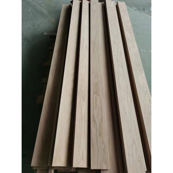 Quality Unfinished And Brushed Solid Oak Stair Nosing, A/B Grade, Customized Size for sale