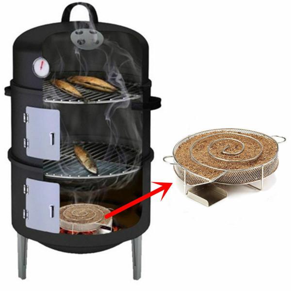 Quality 156g Cold BBQ Smoke Generator Pellet Basket Tray Grill 5cm for sale
