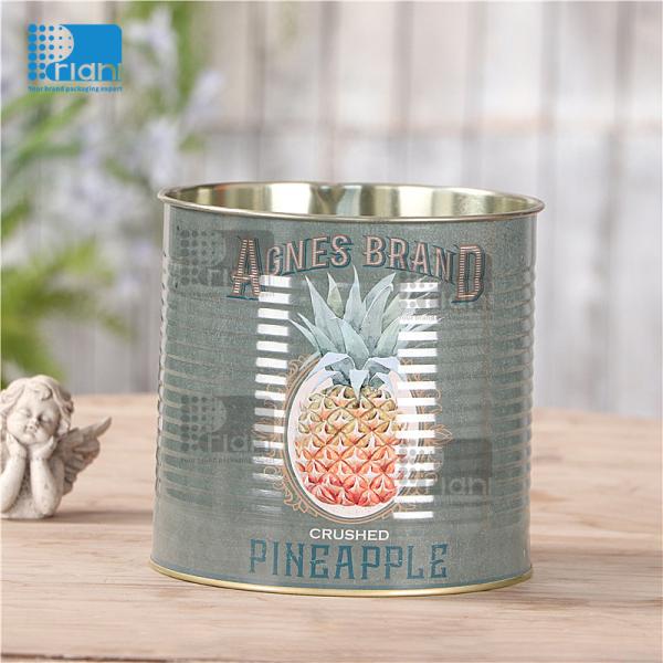 Quality Custom Printed Food Tin Cans Shrink Film Packaging Food Safe Tin for sale