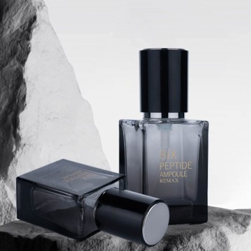 Quality Elegant 30ml Empty Foundation Bottle Black Gradient Semi Transparent for sale