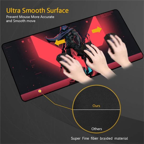 Quality 900X400X3Mm Gaming Keyboard Mouse Pad With CMYK RGB Sublimation Printing for sale