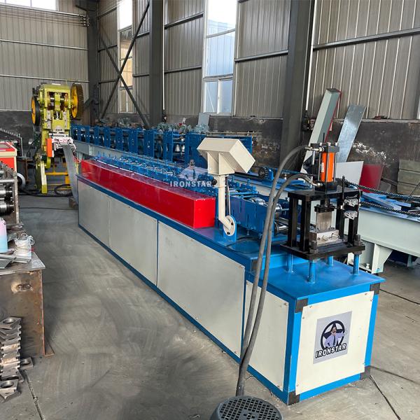 Quality PLC Control Punching Hole Shutter Door Roll Forming Machine Customized Garage Shutter Making Machine Punching Hole Rolling Shutter Door Roll Forming Machine Galvanized Steel Door Slat Production Line for sale