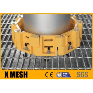 Quality Pitch 100mm Welded Steel Grating Serrated Galvanized 1000mm for sale