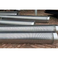 Quality 219mm Diameter Continuous Slot Screen V Shaped Wedge SS304 Water Well Screen for sale