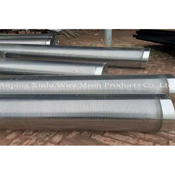 Quality 219mm Diameter Continuous Slot Screen V Shaped Wedge SS304 Water Well Screen for sale