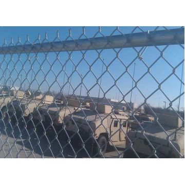 Quality Military Defense 10 Ft Chain Link Fence With Barbed Wire And Razor Wire for sale