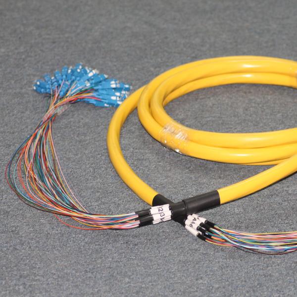 Quality 96 Cores Pre Terminated Fiber Optic Cable SC End OS2 Singlemode 0.9mm for sale