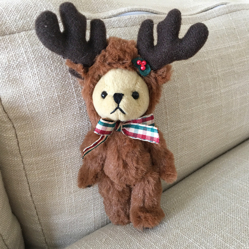 Teddy Bear Plush Joint Plush Bear Doll Key Chain Stuffed Animal Toys