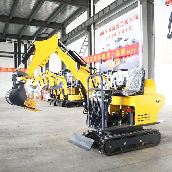 Quality Telescopic Track Mini Crawler Excavator 850kg Mini Excavation Equipment for sale