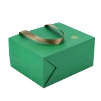 Quality Large Thickened Art Paper Gift Bags Oversized Square Shopping Handbag With for sale