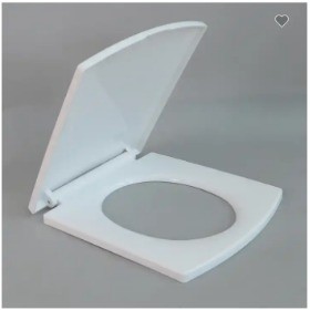 Quality PP Square Toilet Seat with Slow-Close Functionality and Quick Release for Modern for sale