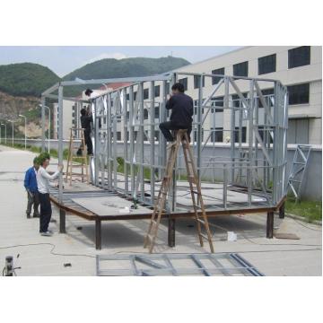 Heat Insulation Prefab Home Beach Bungalows , Customized Light Steel Bungalow