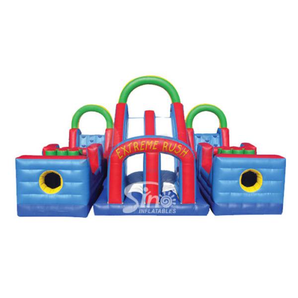 Quality Outdoor Kids Commercial Inflatable Obstacle Course For Inflatable Playground for sale