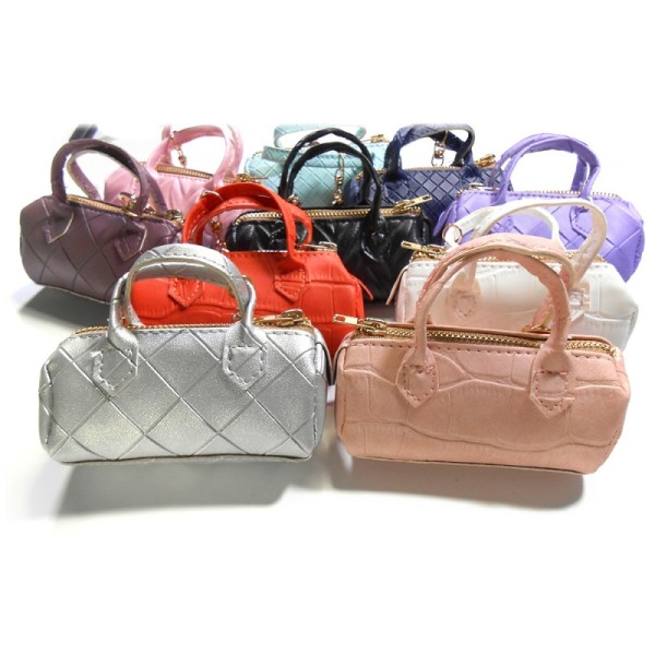 Quality OEM / ODM Lightweight Leather Mini Handbag Keychain For Women for sale