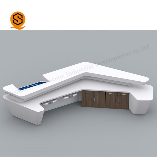 Quality OEM ODM Solid Surface Reception Desk for sale