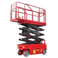 Quality Self Propelled Electric Scissor Lift 6m 8m 12m  Elevated Work Platform 230kg Automatic Pothole Protection for sale