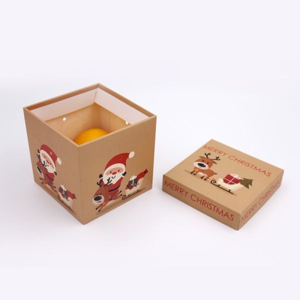 Quality Eco-friendly Christmas Eve Apple Gift Box Recyclable and CMYK 4 Color Offest Printing for sale