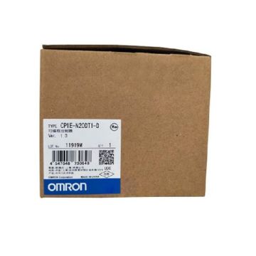 Quality 8K steps Omron PLC CP1E-N20DT1-D CPU Module 12 Inputs 8 Outputs for sale