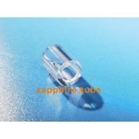 Quality Al2O3 Polished Sapphire Glass Tube Customzied Size With Groove for sale