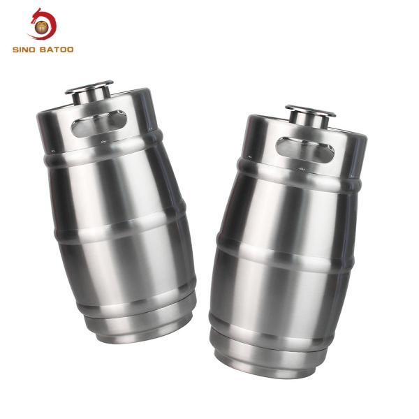 Quality Stainless Steel 5 Litre Mini Beer Kegs Optional Tapping Kits for sale