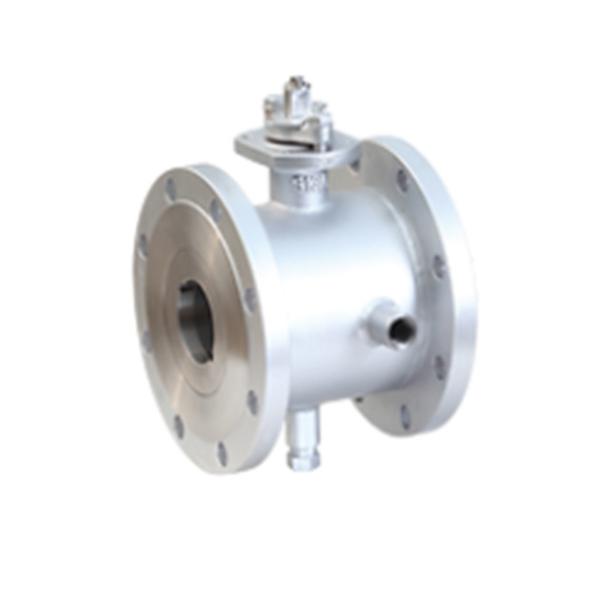 Quality ASME B16.34 Soft Seal Flange Connected Jacketed Ball Valve for sale
