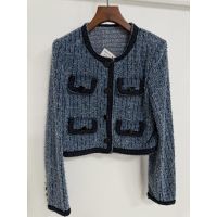 Quality Classic Loose H Shaped Cut Denim Blazer For A Flattering Silhouette for sale