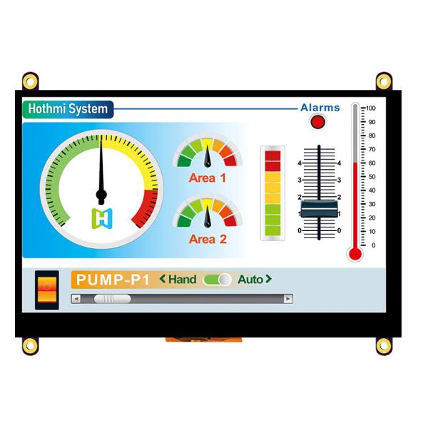 Quality 7 Inch For HI Signal TFT Display 1024x600 For Raspberry Use Pcap Monitor for sale