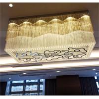 Quality LED Chinese Style Xiangyun Design Custom Crystal High Ceilings Chandeliers for sale