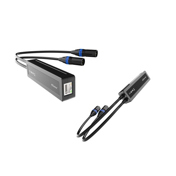 Quality 2 Input Dante Audio Interface Low Lantency PoE Power Supply 2CH Analog In Dante for sale