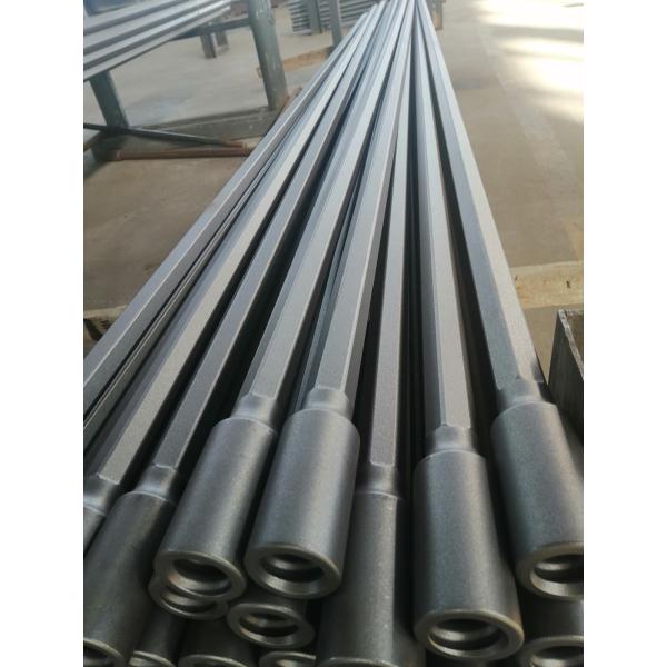 Quality Hexagonal Thread Drill Rod 25mm Carbon Steel Quenching Tempering for sale