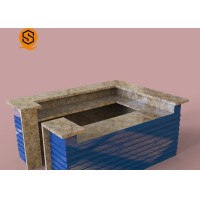 Quality Marble Artificial Stone Solid Surface Bar Counter Blue Led Bar Counters for sale