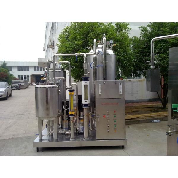 Quality 2000L/H Fully Automatic 3 Tank Carbonated Drinks Mixing Machine with 99.9% CO2 for sale