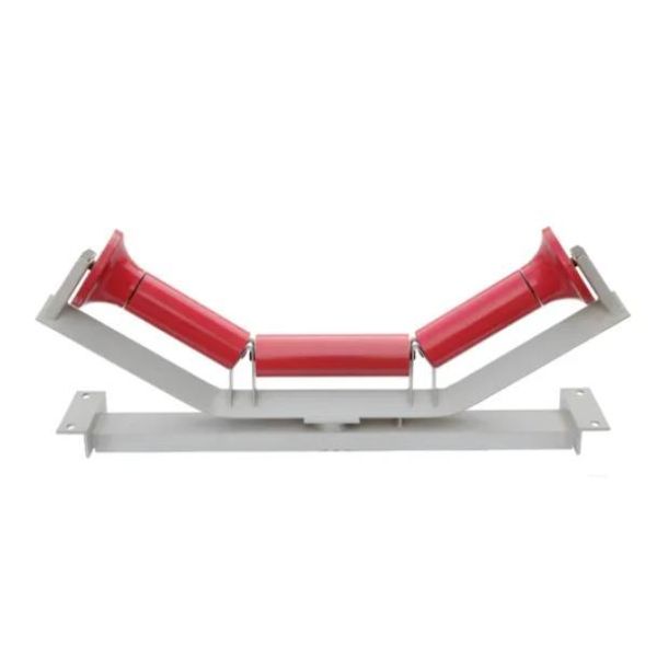 Quality Red Troughing Conveyor Idler Set - Heavy-Duty Mining Conveyor Roller for sale