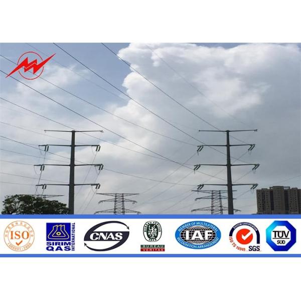 Quality Medium Voltage Electrical Power Pole , Customized Transmission Line Poles for sale