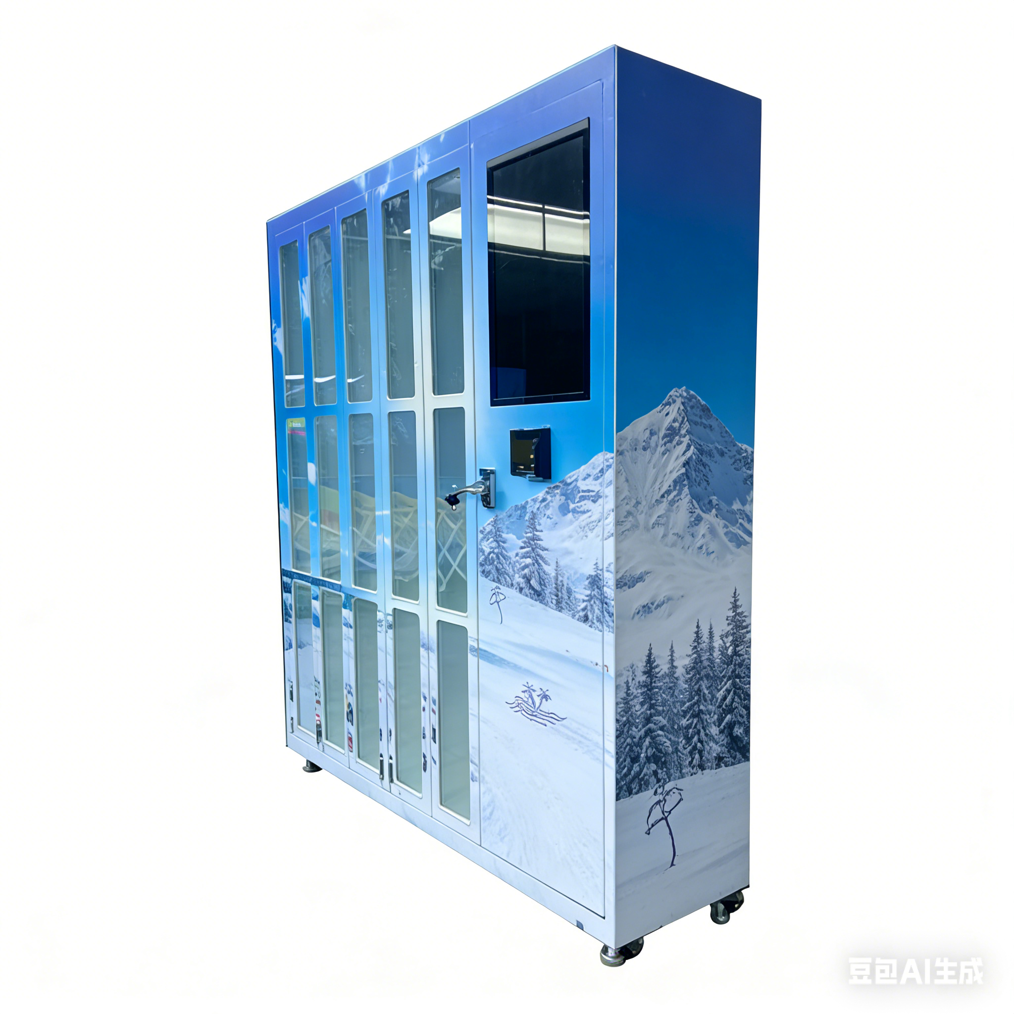 Quality Skis Rental Locker Vending Machine for Rental & Return – Card Reader for Ski Resorts & Winter Sports Facilities for sale
