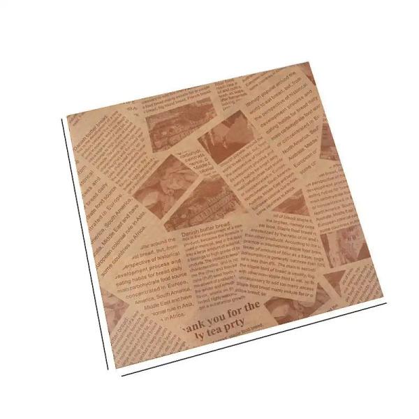 Quality ODM Kraft Greaseproof Wrapping Paper Sheets Packing Customized Logo for sale
