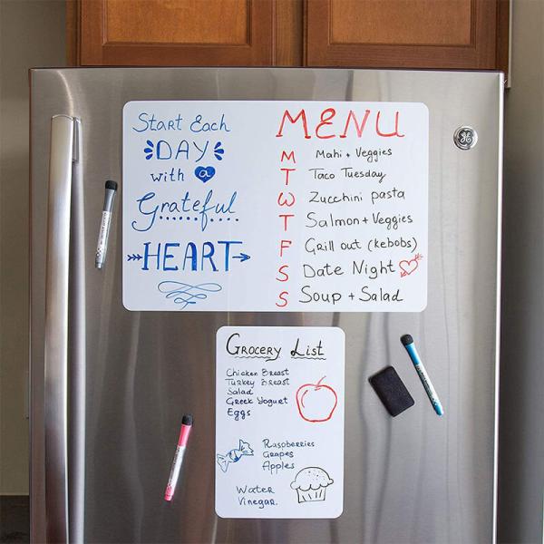 Quality Soft Whiteboard Magnetic Monthly Calendar For Fridge Removable Reusable for sale