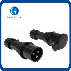 Quality IP67 Cee/IEC Waterproof Industrial Plug and Socket Connector Temperature Range for sale