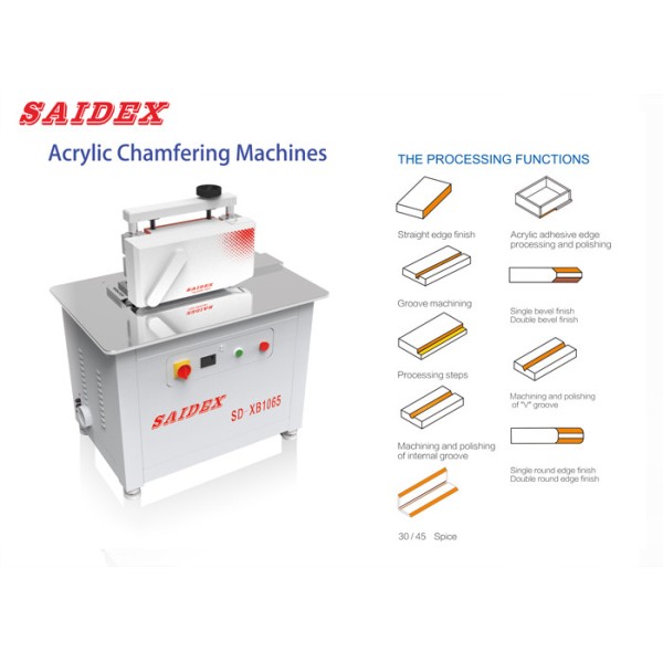 Quality 220v Acrylic Polishing Machine High Speed Steel Fillet Maker One Go Polishing At 45 Degree Angle for sale