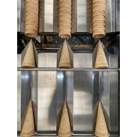 Quality ISO 3.37kw Ice Cream Cone Maker Machine With PLC Control for sale