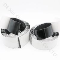 Quality 20mm Self Adhesive Hook And Loop Tape Black 2 Inch Rolls Hot Melt Glue for sale