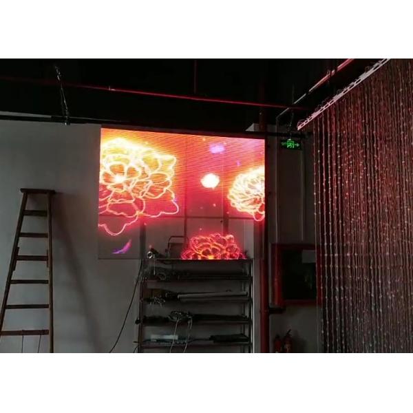 Quality AC85V Transparent LED Video Wall Screen RGB Led Window Display Screen for sale