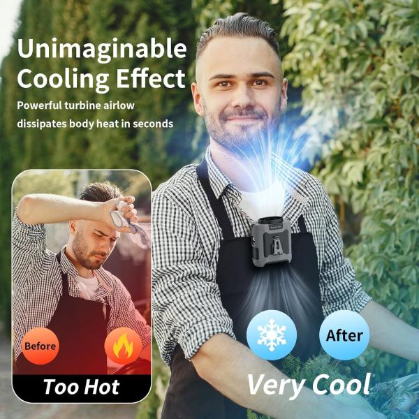 Quality Socool Fan 10000mAh Portable Emergency Power Fan With SOS LED Light , Mini Rechargeable Clip Waist Fan for sale
